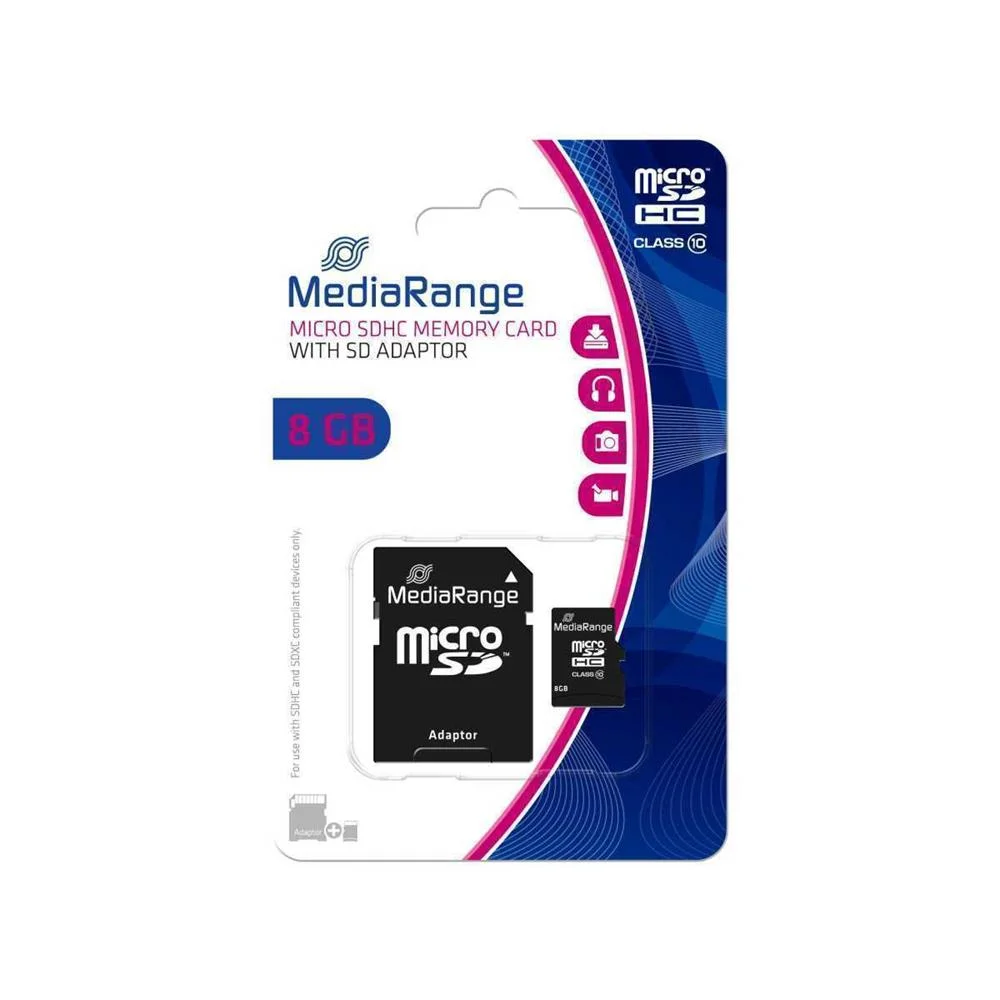 Mediarange 8gb Microsdhc Classe 10 | Aquário Electrónica